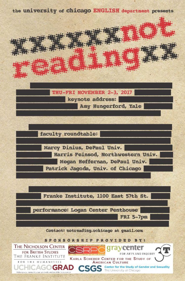 Not Reading English Graduate Student Conference – Ex Libris